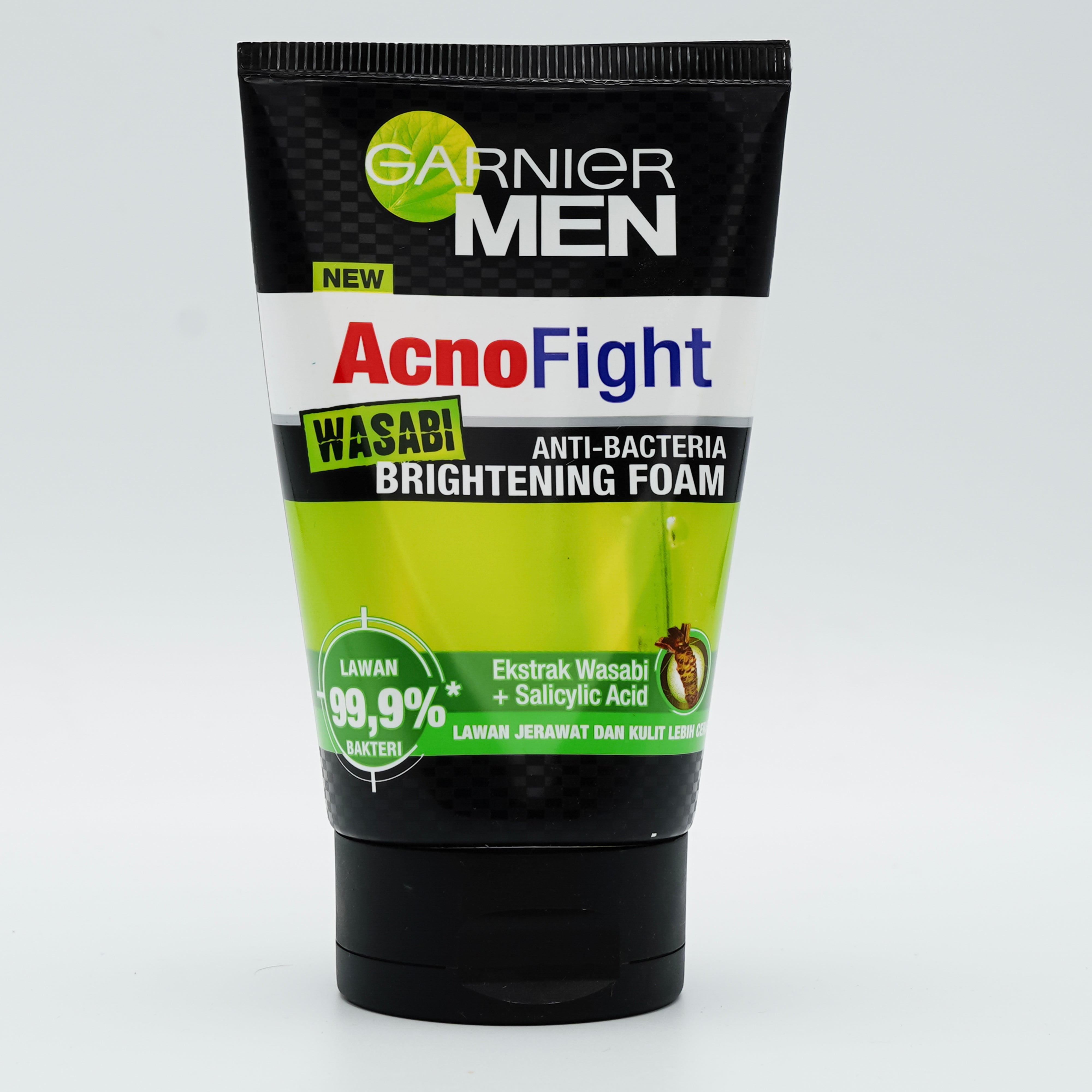 Garnier Face Wash Men ACNO FIGHT - WASABI BRIGHT FOAM 100ml